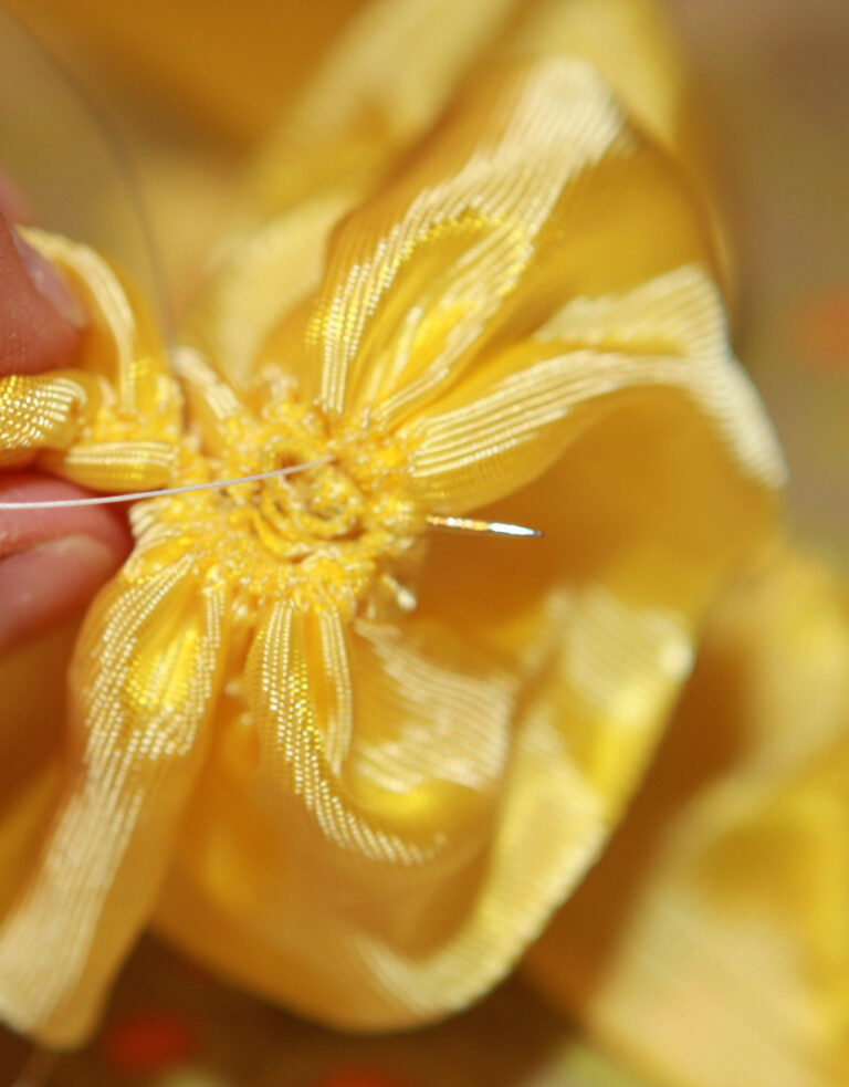Ribbon Flower Pin Tutorial – Make It Do